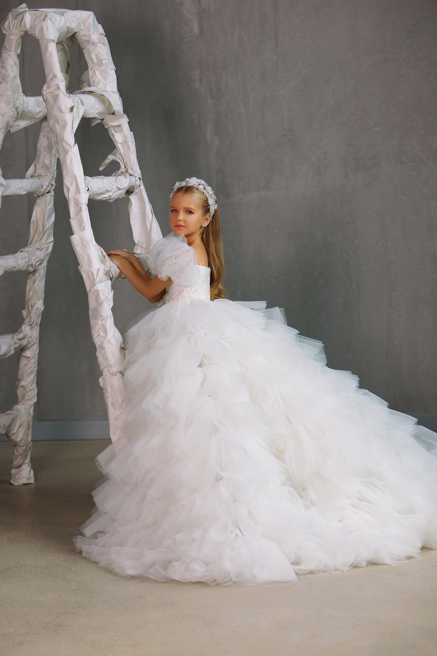 The Belle Couture Girls Pageant Gown – BLUSH KIDS INC.