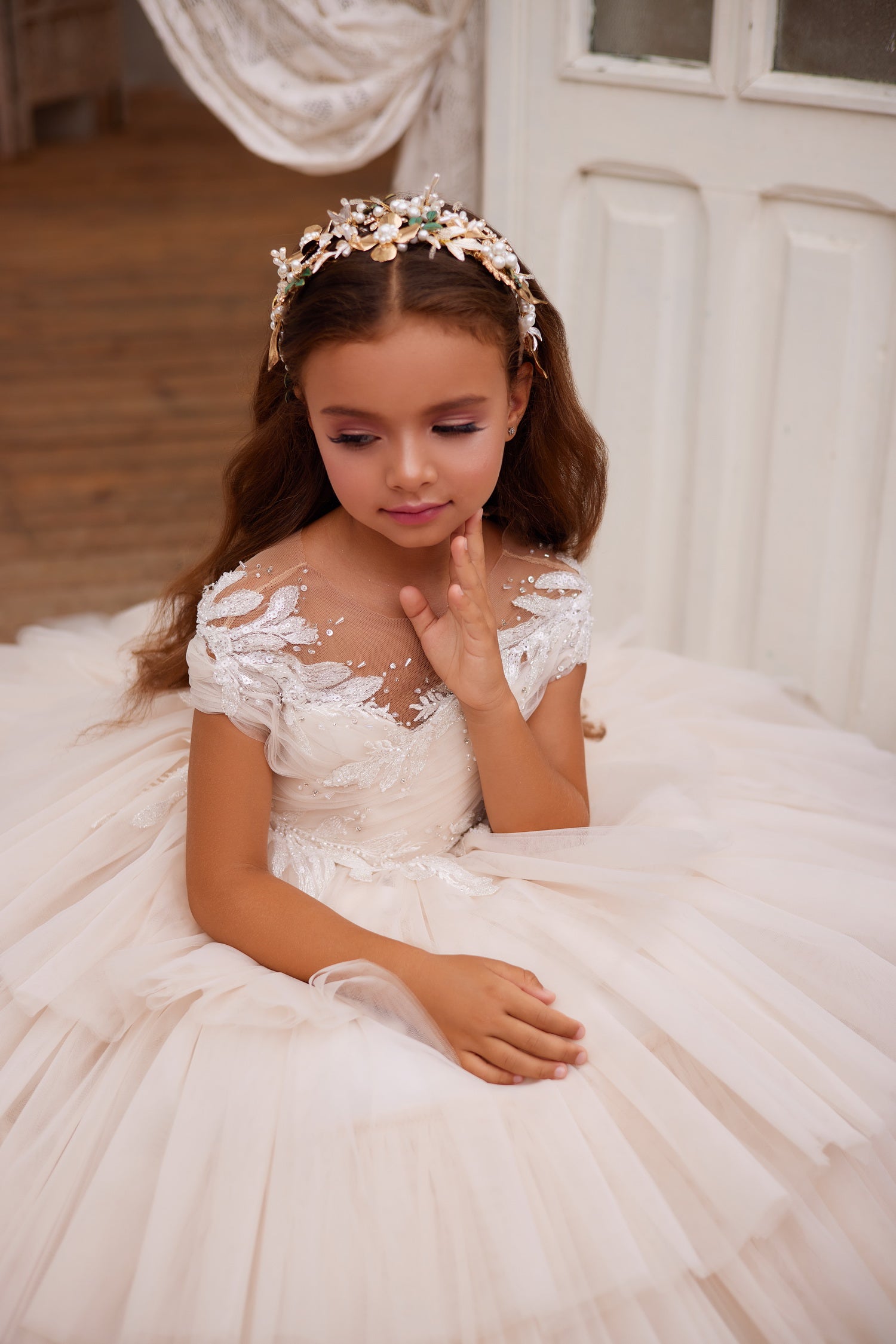 Pentelei Couture Pageant Gown - Stunning Flower Girl Dress – BLUSH KIDS ...