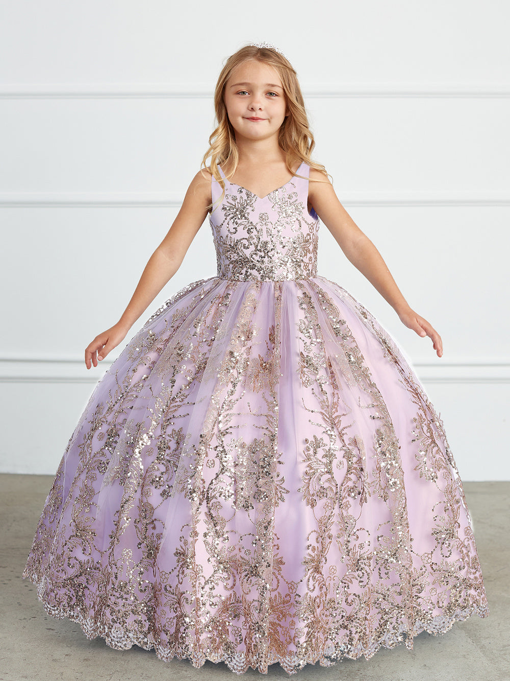 The Diamond Collection - Amelia Girls Special Occasion Dress – BLUSH ...